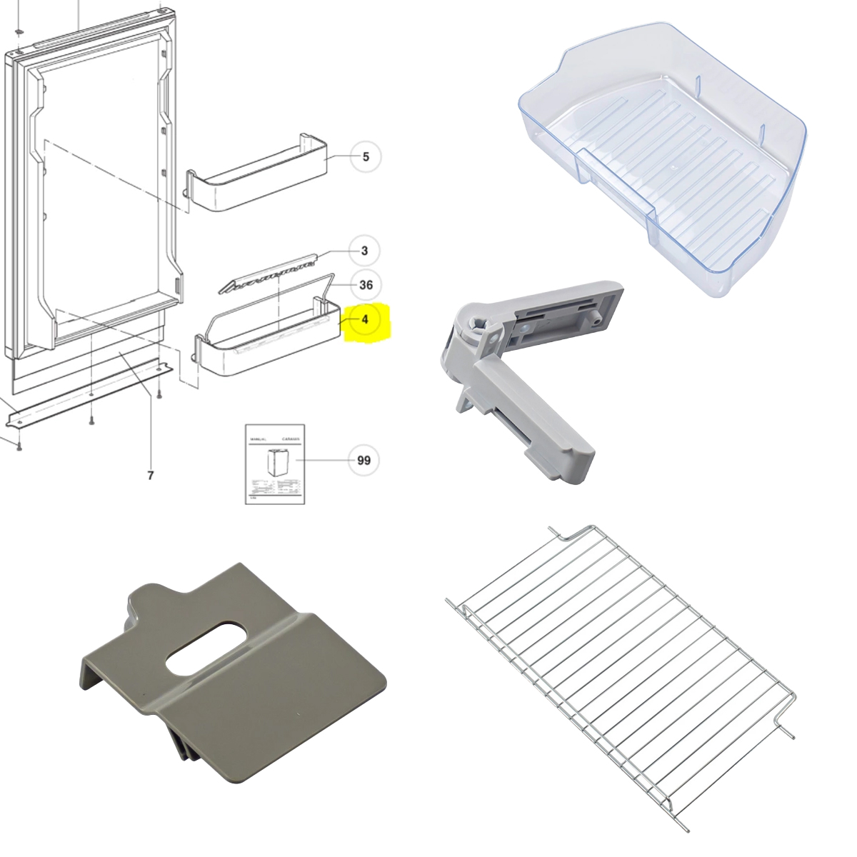 Husbil & Husvagn / Kylskåp / Reservdelar Dometic / Dörr/skåp