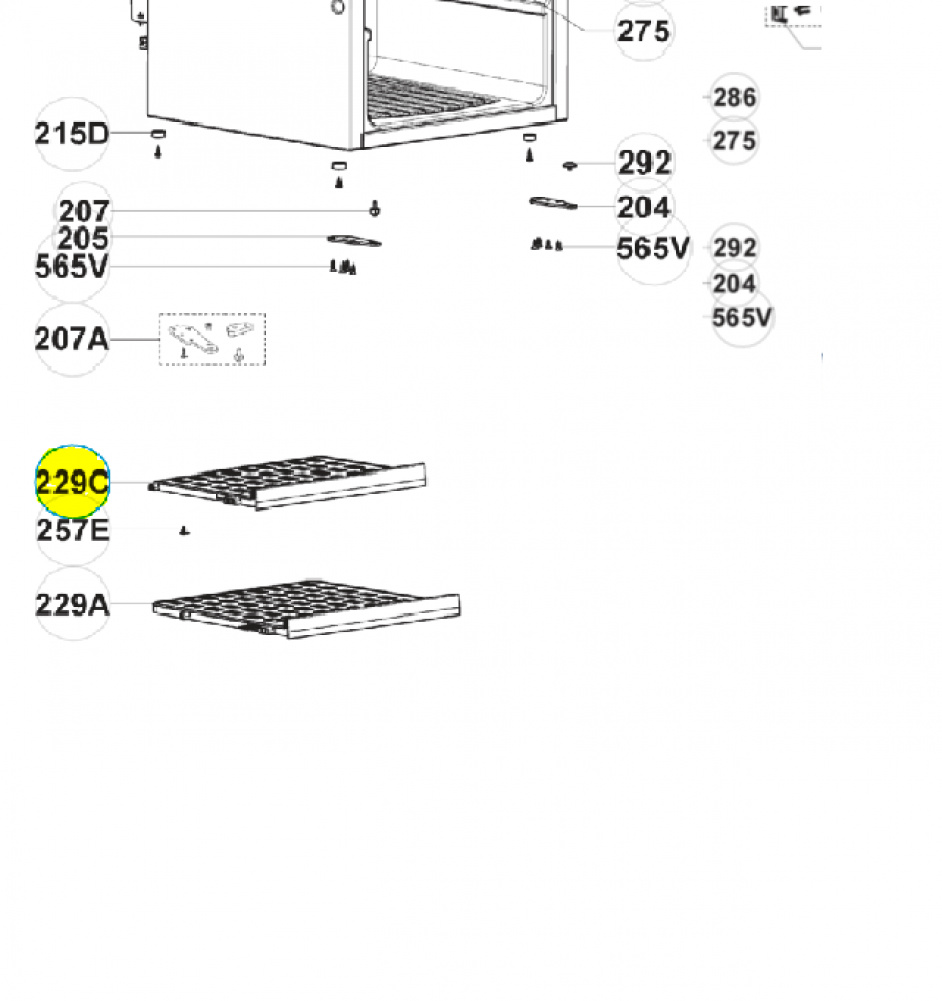 Galler Övre RML9335 | Reservdelar Dometic - Kylskåp - Husbil & Husvagn ...
