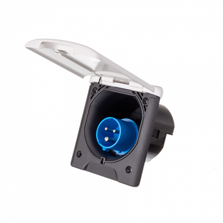 Elintag 230V / 16A CEE-, vitt lock | Serviceuttag - Chassi | Camping4u.se