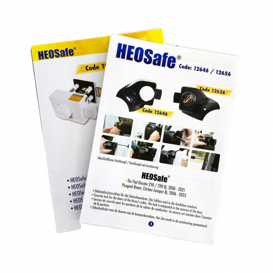 HEOSystem Paket HEOSafe samma cylinder 1x 12656 och 2x 1958 ...